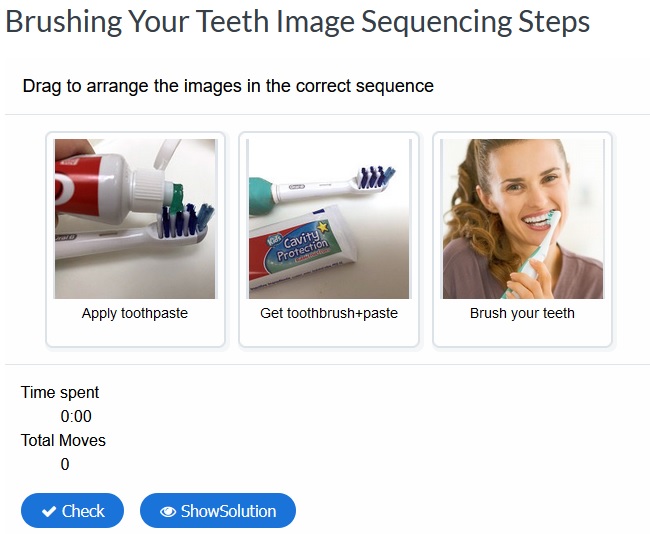 Brushing Your Teeth Image Sequencing Steps - Ultimate SLP