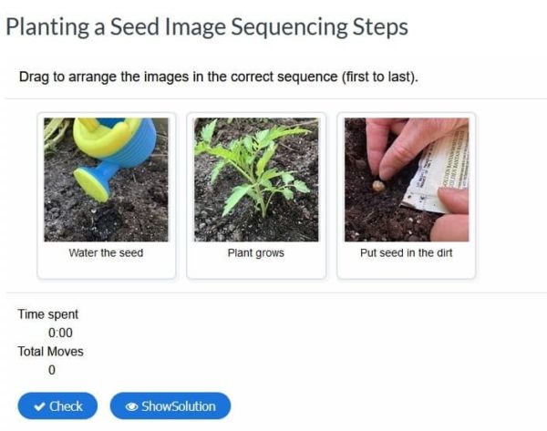 Planting a Seed 3-Step Sequencing Images - Ultimate SLP