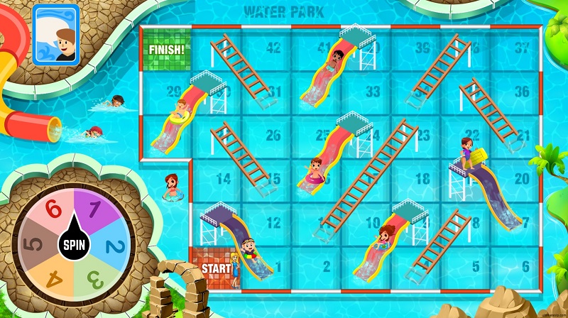 Water Park Board Game with Card Decks - Ultimate SLP