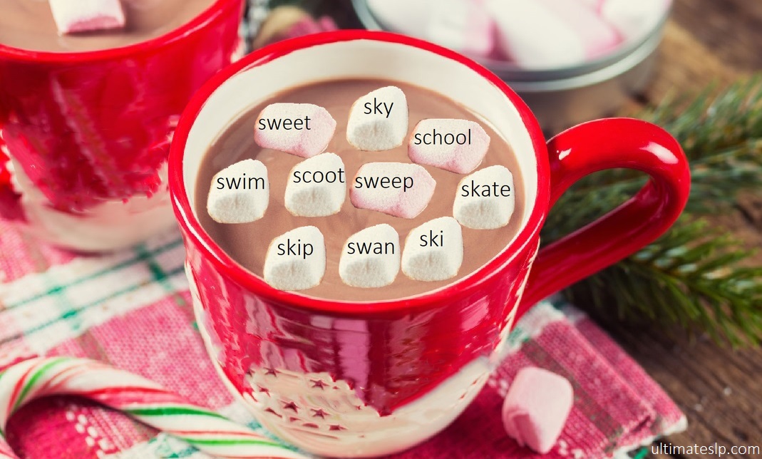 Hot Chocolate Activity for Cluster Reduction with S Blends - Ultimate SLP