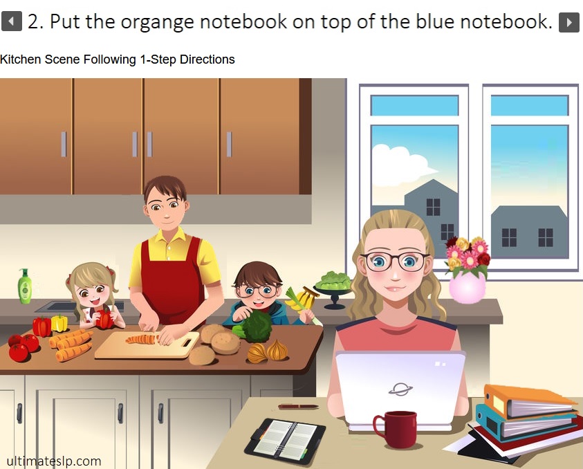 Kitchen Scene Following 1-Step Directions - Ultimate SLP
