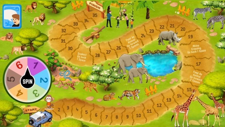 Safari Board Game with Card Decks - Ultimate SLP
