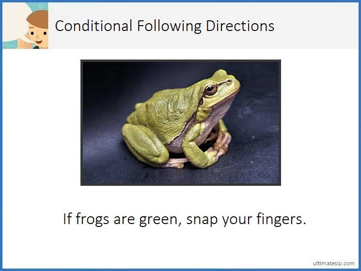 Conditional Following Directions Cards - Ultimate SLP