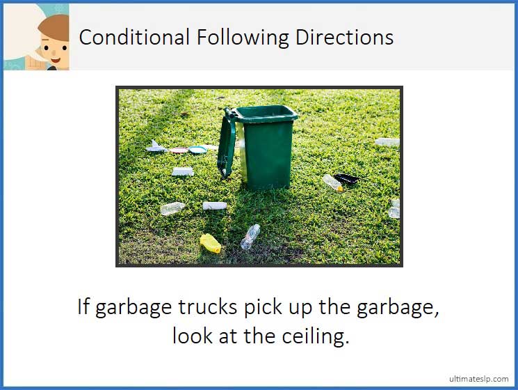 Conditional Following Directions Cards - Ultimate SLP