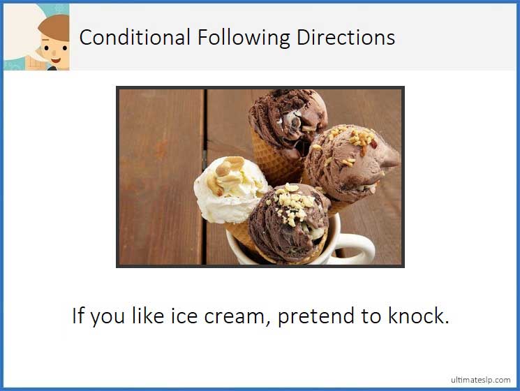 Conditional Following Directions Cards - Ultimate SLP