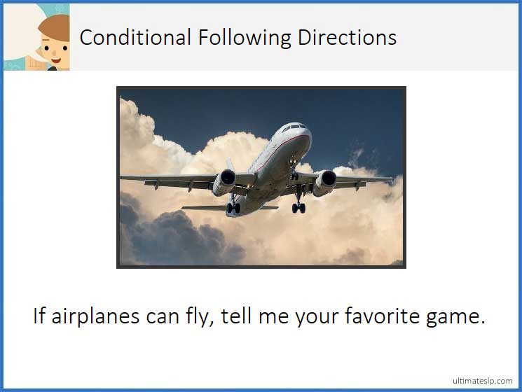 Conditional Following Directions Cards - Ultimate SLP