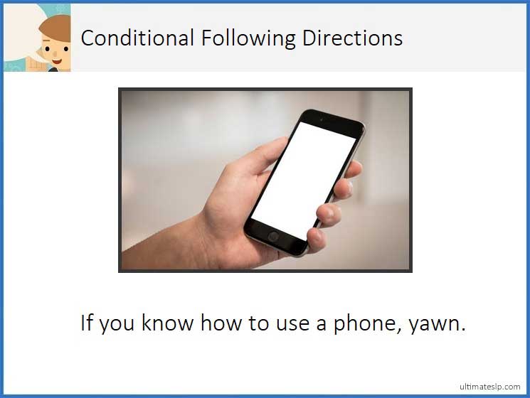 Conditional Following Directions Cards - Ultimate SLP