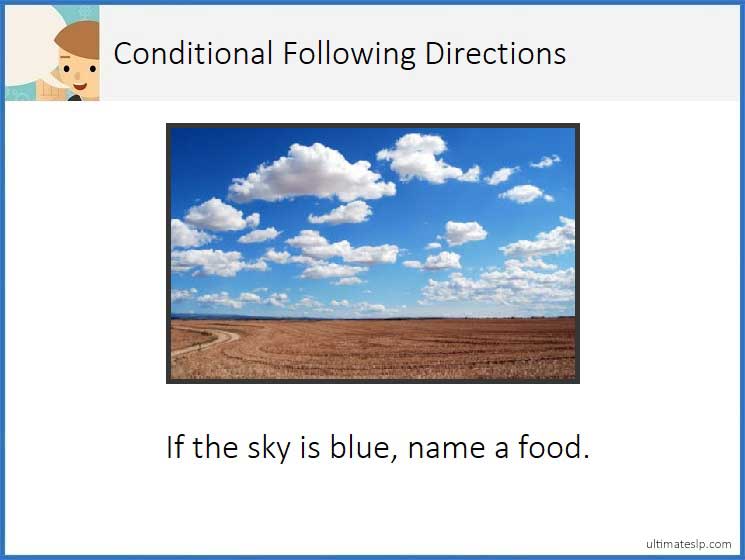 Conditional Following Directions Cards - Ultimate SLP