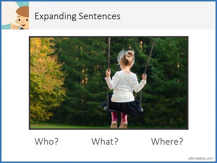 Expanding Sentences Cards - Ultimate SLP