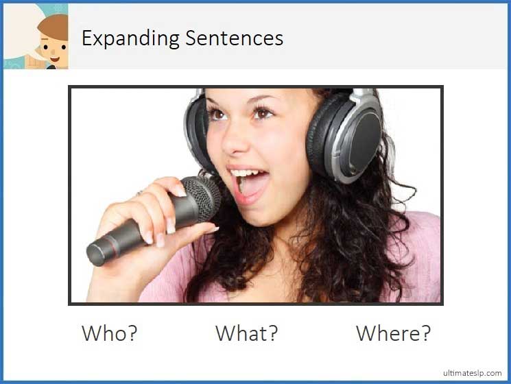 Expanding Sentences Cards - Ultimate SLP