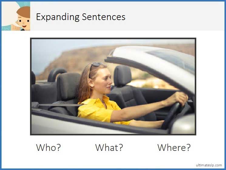 Expanding Sentences Cards - Ultimate SLP