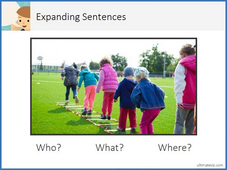 Expanding Sentences Cards - Ultimate SLP