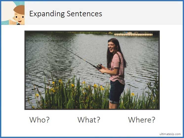 Expanding Sentences Cards - Ultimate SLP