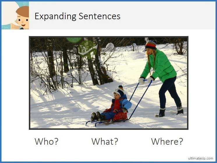 Expanding Sentences Cards - Ultimate SLP