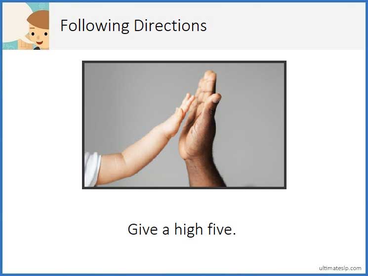 Following 1 Step Directions Cards - Ultimate SLP