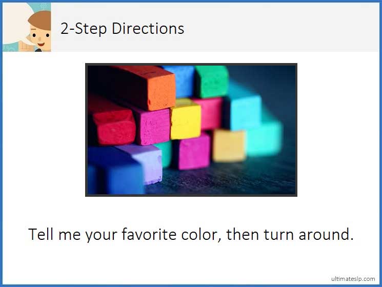 Following 2 Step Directions Cards - Ultimate SLP
