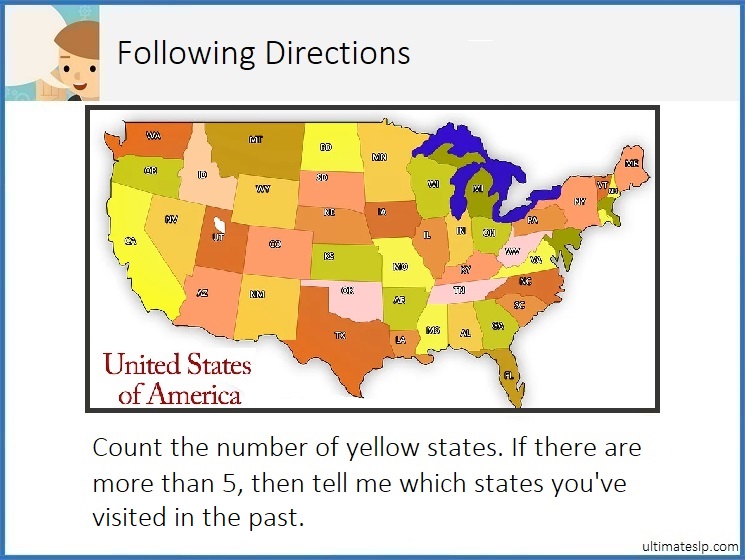Following Multi-Step Directions Cards - Ultimate SLP