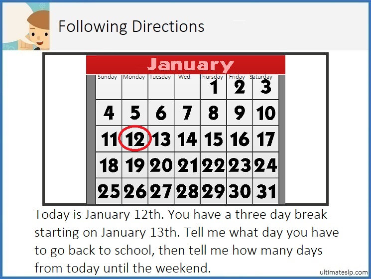 Following Multi-Step Directions Cards - Ultimate SLP