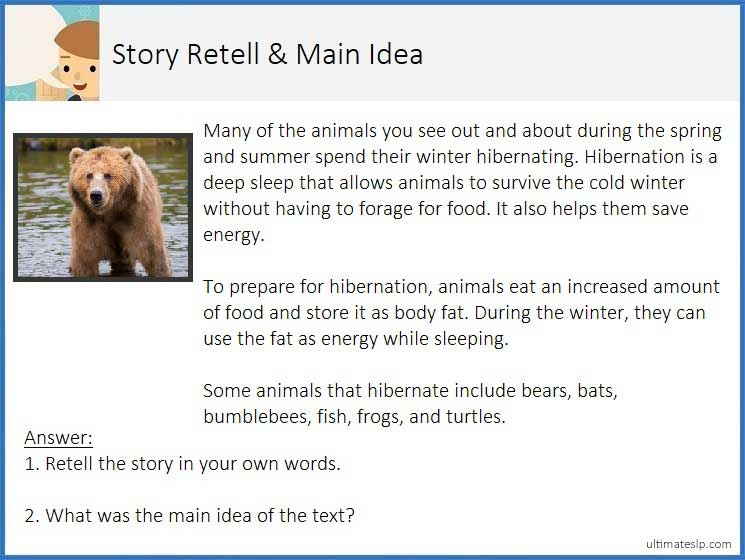 Short Stories Level 2 Cards - Ultimate SLP