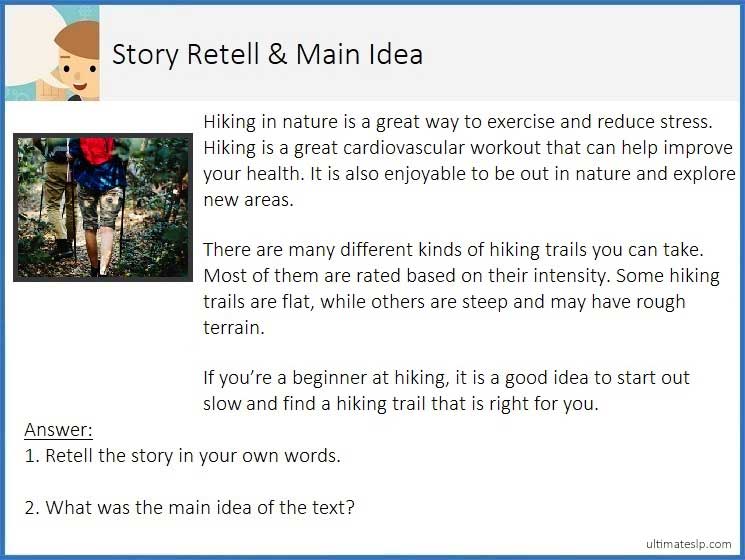 Short Stories Level 2 Cards - Ultimate SLP