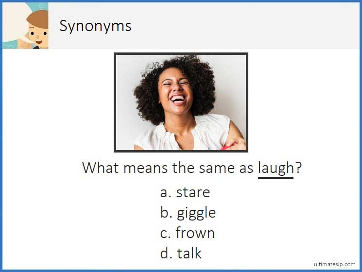 Synonyms Level 1 Cards - Ultimate SLP