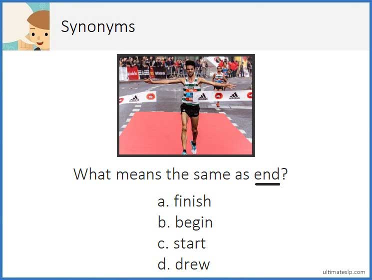 Synonyms Level 1 Cards - Ultimate SLP