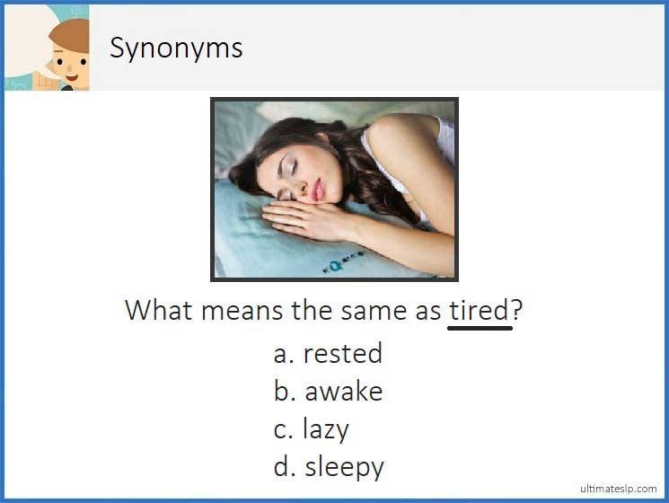 Synonyms Level 1 Cards - Ultimate SLP