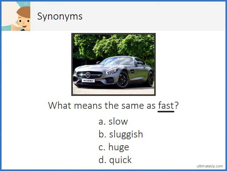 Synonyms Level 1 Cards - Ultimate SLP