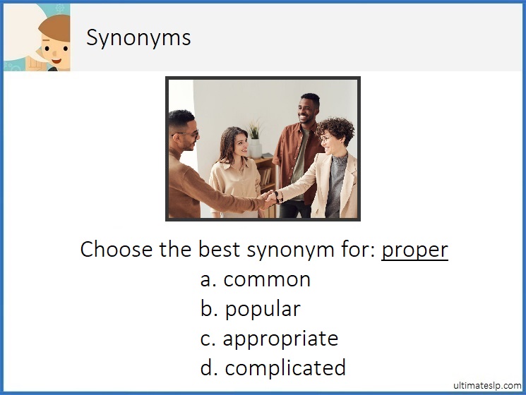 Synonyms Level 2 Cards - Ultimate SLP