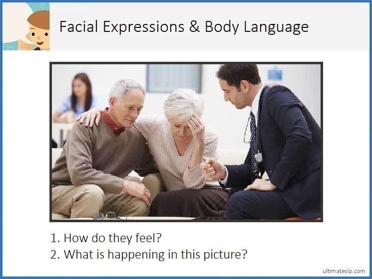 Interpreting Facial Expressions and Body Language Cards - Ultimate SLP