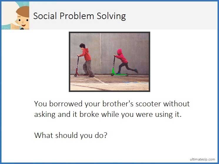 Social Problem Solving Cards - Ultimate SLP