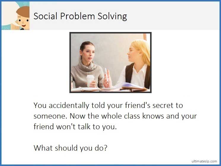 Social Problem Solving Cards - Ultimate SLP