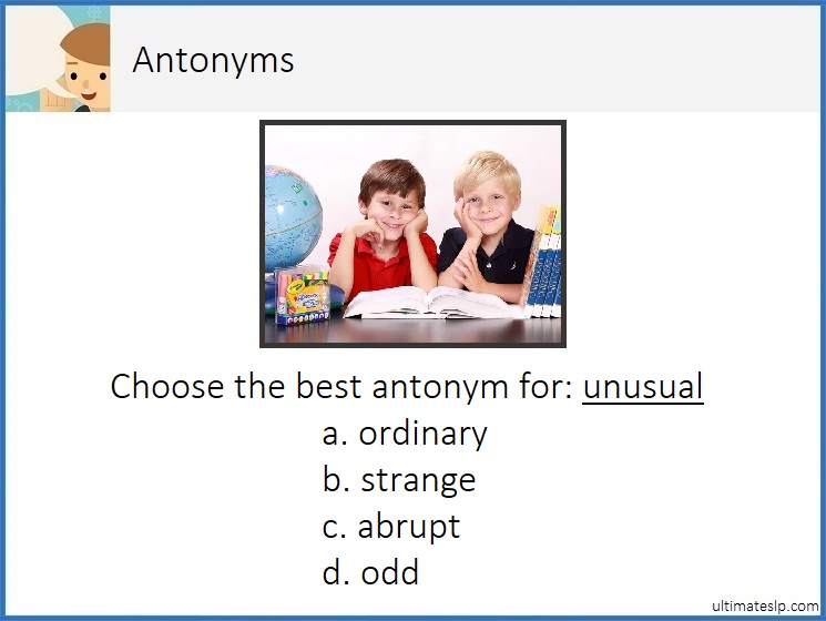 Antonyms Level 2 Cards - Ultimate SLP