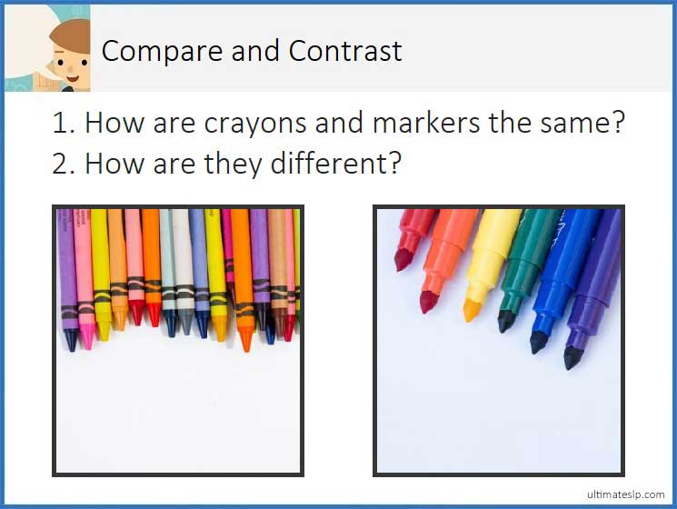 Compare and Contrast Cards - Ultimate SLP